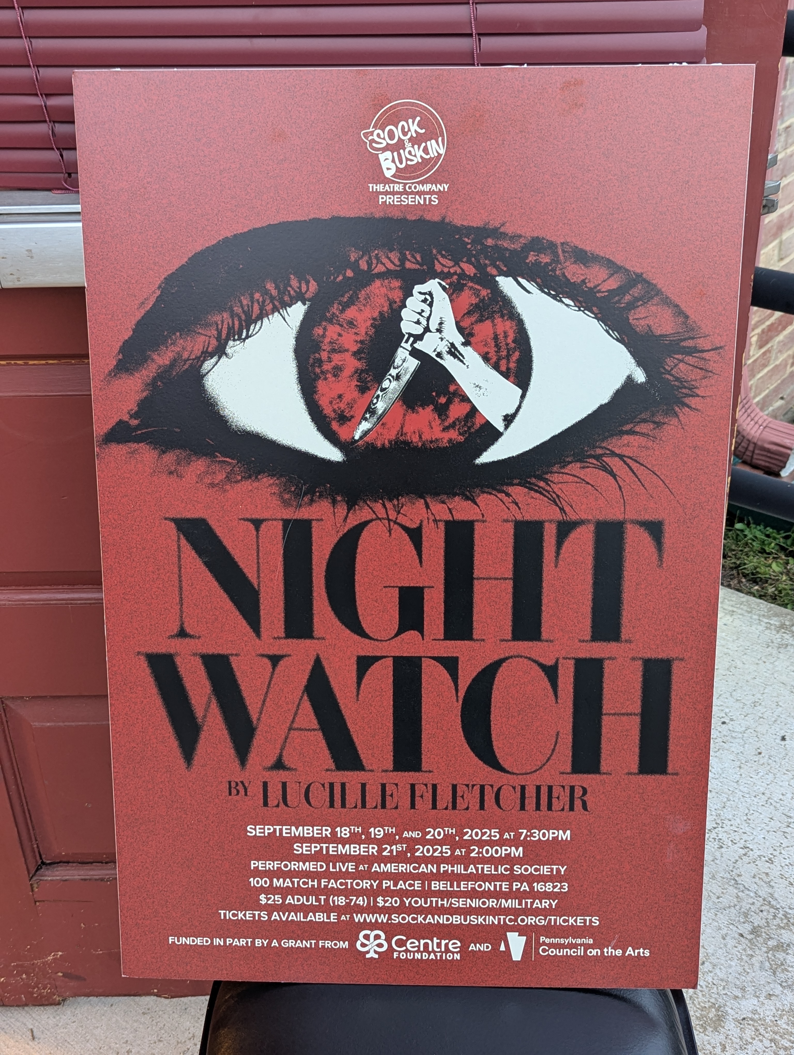 Lucille Fletcher’s Night Watch—20 Sept. 2025 – Phillip Zapkin